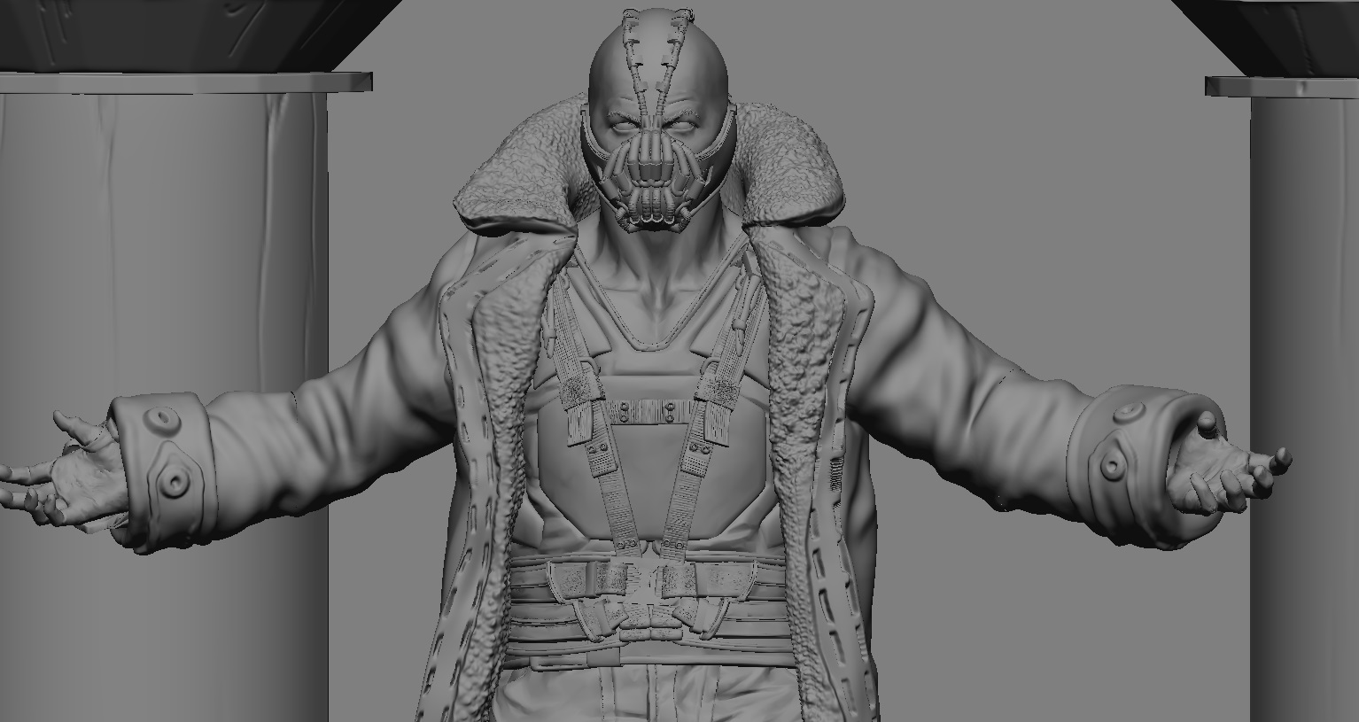 Файл 3D BANE DARK KNIGHT BATMAN VILLAIN TOM HARDY MOVIE CHARACTER 3D ...