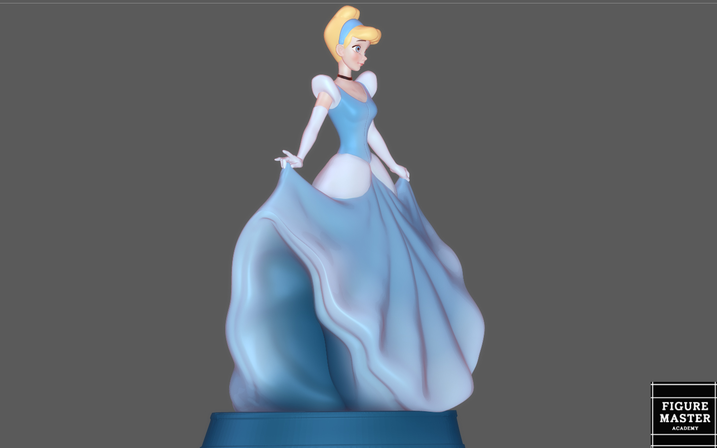 3D file CINDERELLA DISNEY PRINCESS ANIMATION 3D PRINT・Template to ...