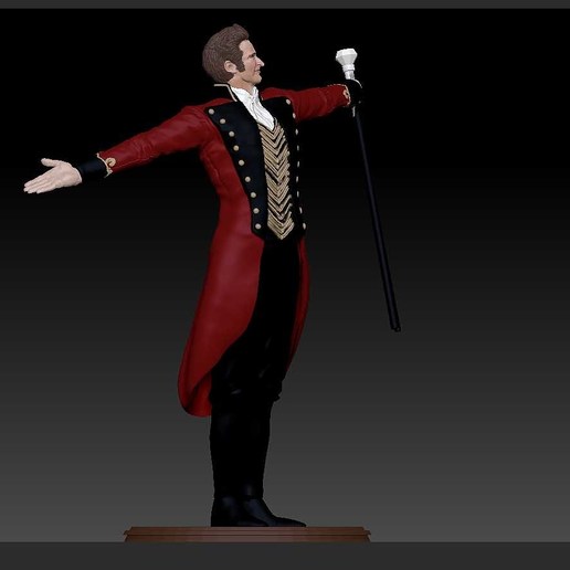 Télécharger fichier STL GREATEST SHOWMAN PT BARNUM HUE JACKMAN 3D PRINT ...