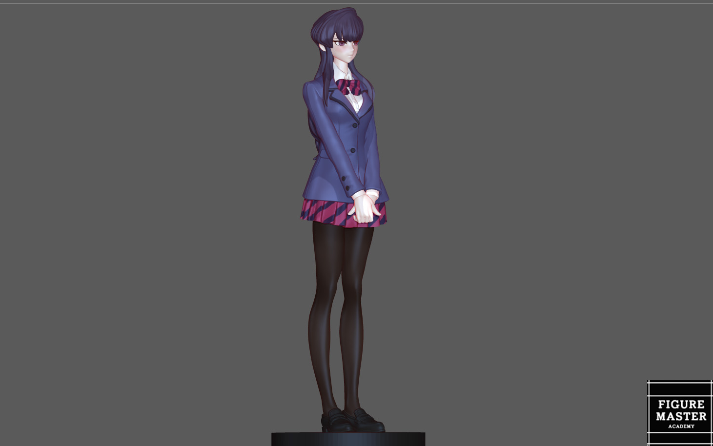 3D file KOMI SAN KOMI CAN'T COMMUNICATE ANIME GIRL 3D PRINT・3D printing ...