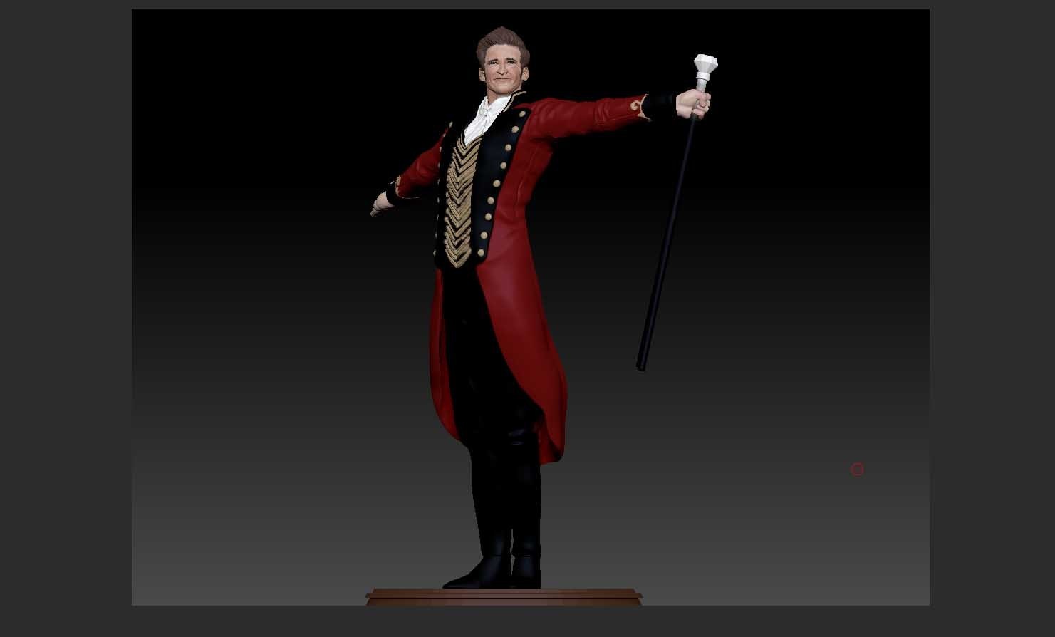 STL file GREATEST SHOWMAN PT BARNUM HUE JACKMAN 3D PRINT PRINTABLE ...