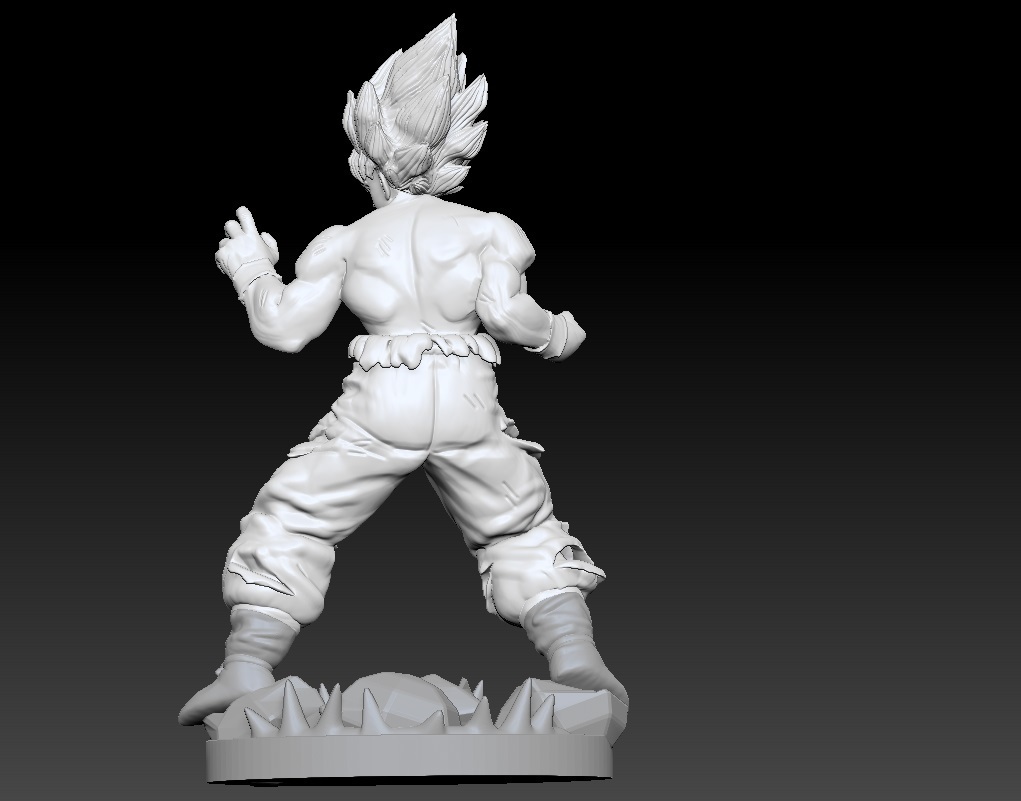 STL file GOKU DRAGONBALL Z 3D PRINT MODEL 3D print model・Model to ...