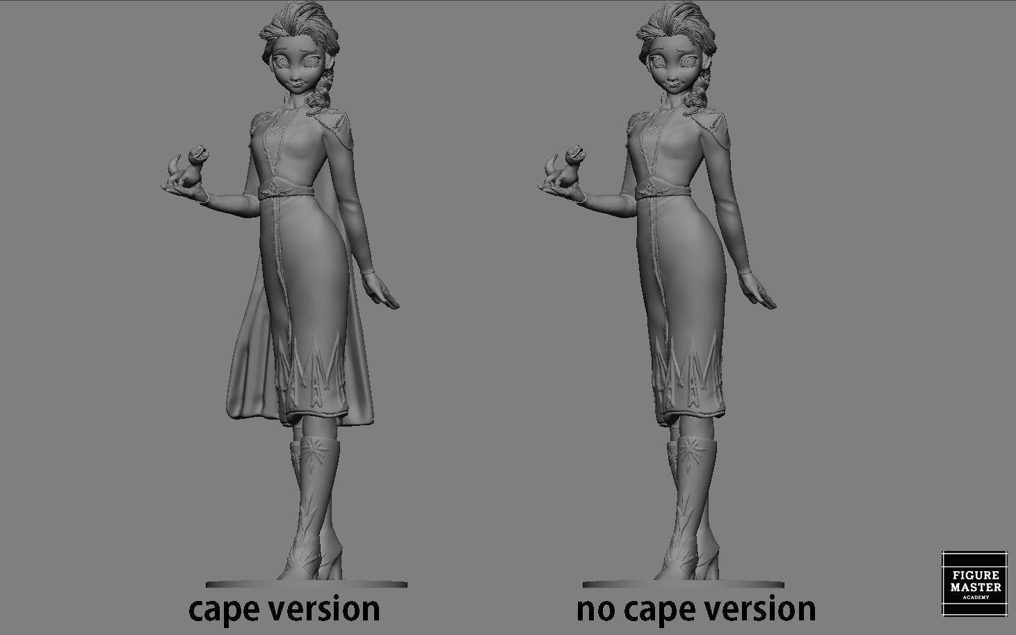 STL file ELSA BLUE DRESS BRUNI MODEL FOR 3D PRINT FROZEN 👗・3D printing ...