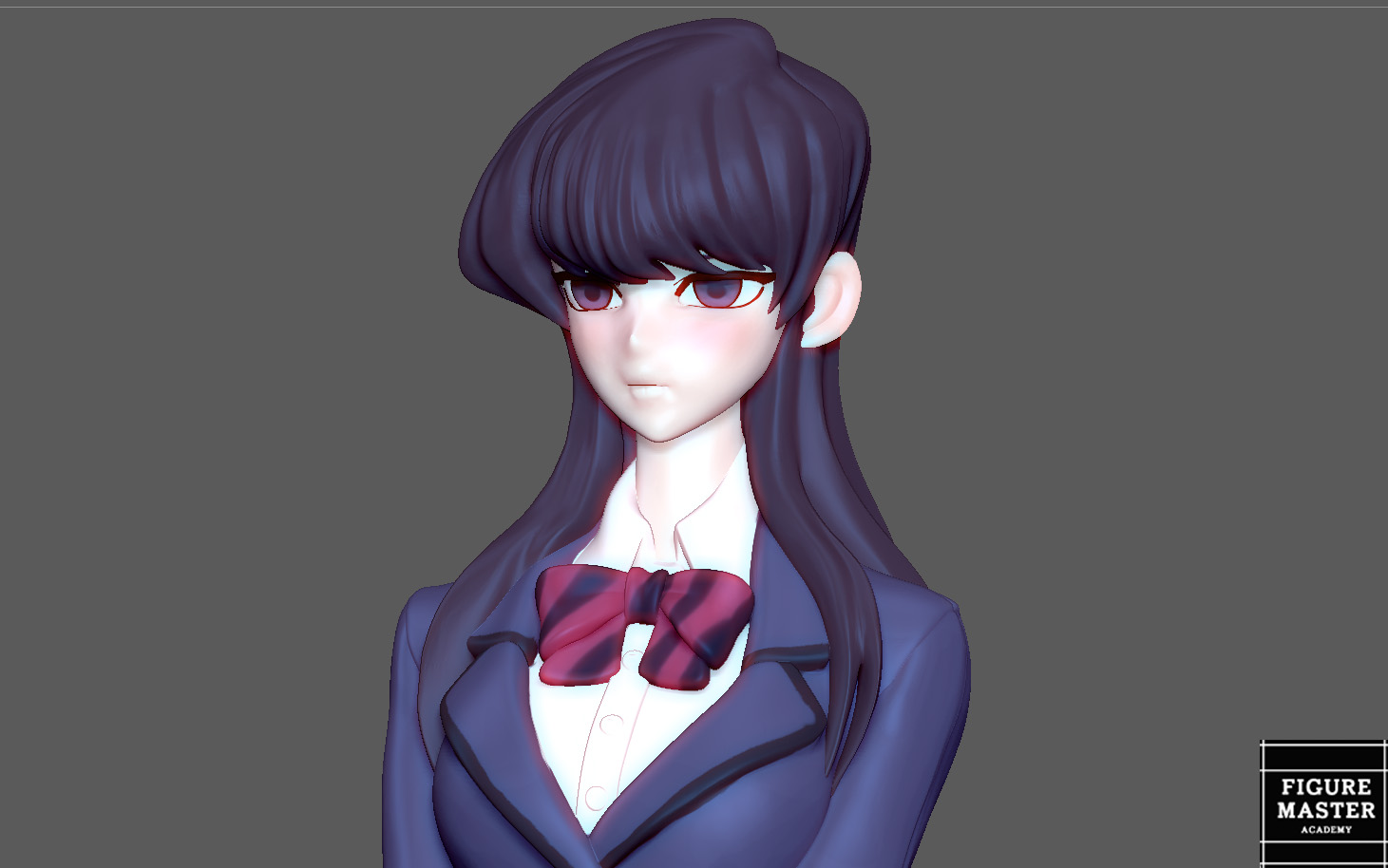 3D file KOMI SAN KOMI CAN'T COMMUNICATE ANIME GIRL 3D PRINT・3D printing ...