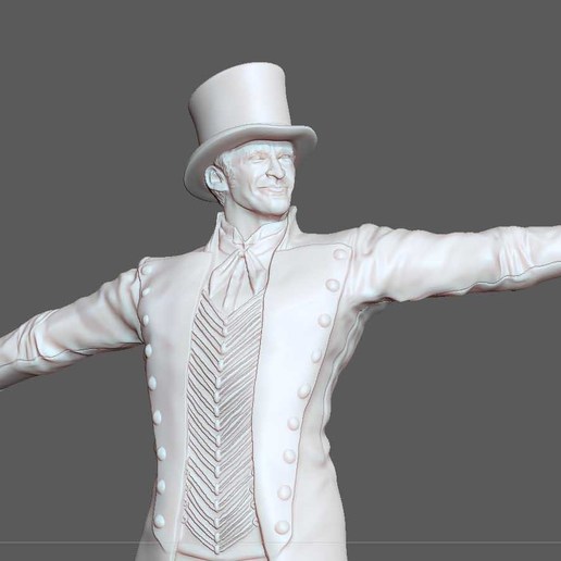 Télécharger fichier STL GREATEST SHOWMAN PT BARNUM HUE JACKMAN 3D PRINT ...
