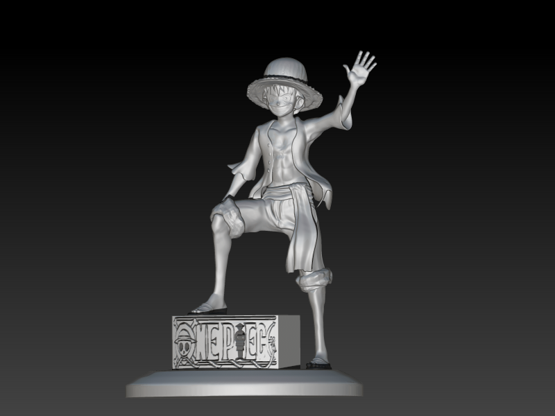 STL file Luffy One Piece Pose 🦸・3D printer design to download・Cults