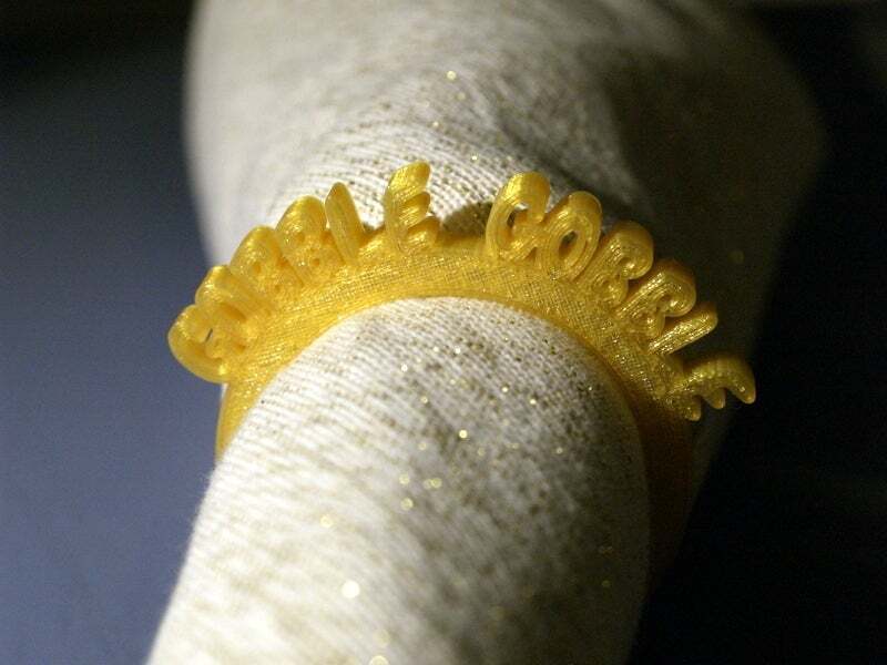 Free STL file Thanksgiving Napkin Rings・3D printing idea to download・Cults