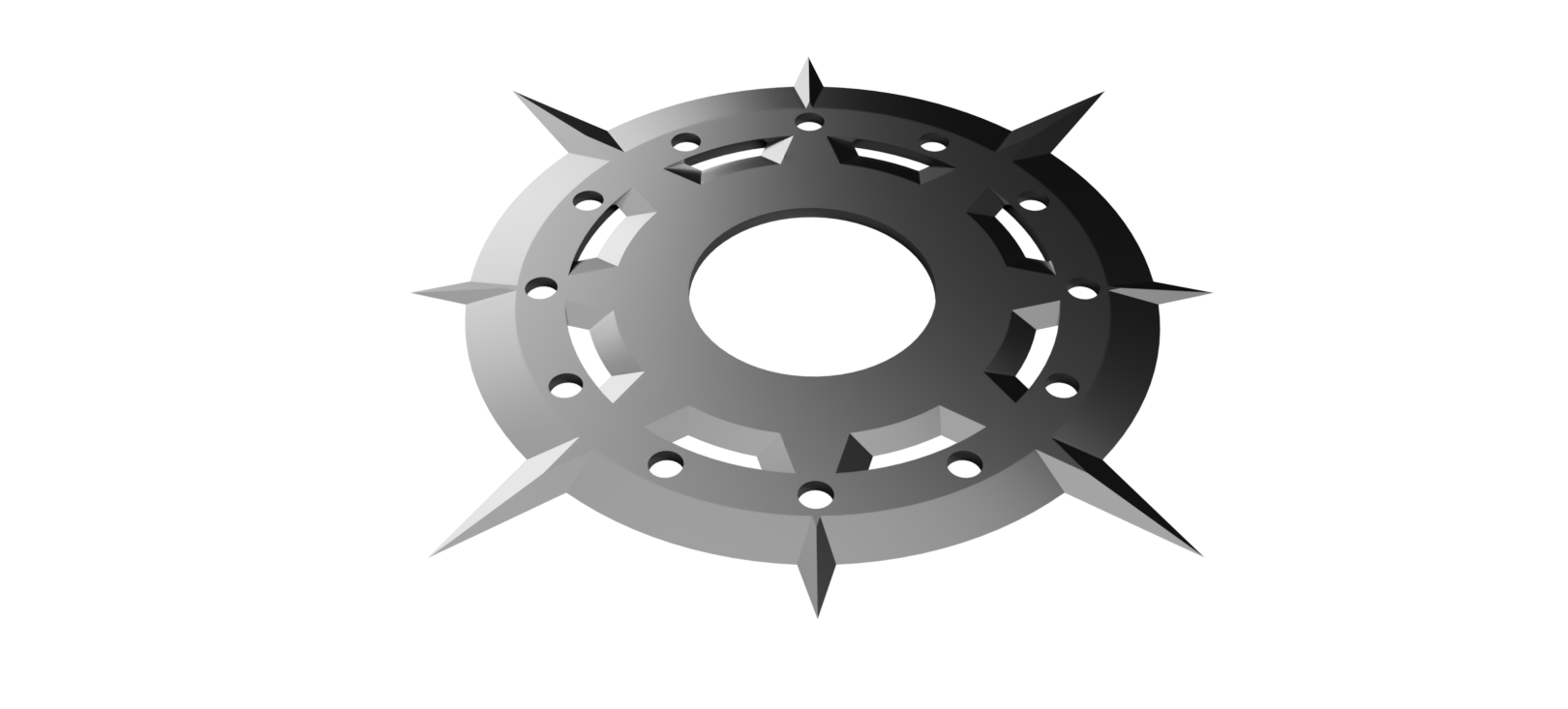Datei STL Shuriken; Day Star Chakram Shuriken・Modell für 3D-Druck zum ...