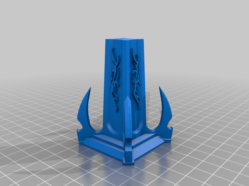 Free STL file Dark Elf Monolith Scenery for Warhammer 🧝・Model to ...