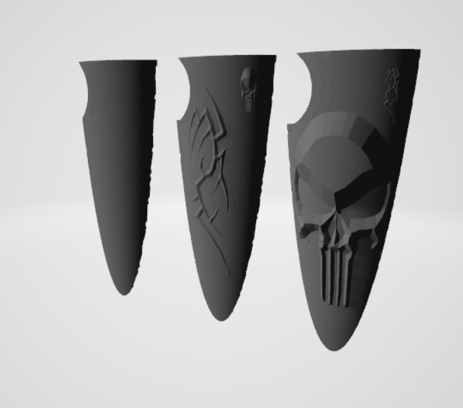 Free STL file Dark Elf Shields for Warhammer・3D printer design to download・Cults