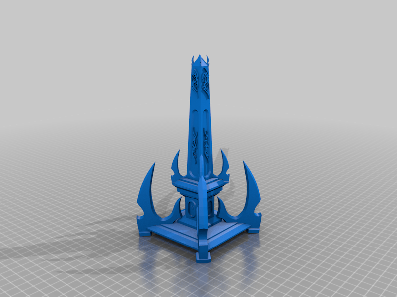 Free STL file Dark Elf Monolith Scenery for Warhammer 🧝・Model to ...