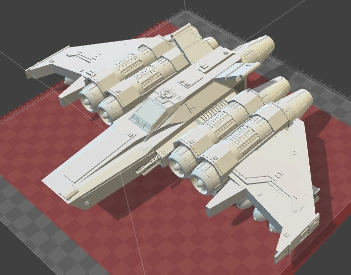 Free STL file Raptyr Class Bomber (30k/40k Proxy) 🚢・3D printing design ...