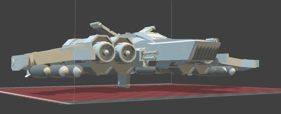 Free STL file Raptyr Class Bomber (30k/40k Proxy) 🚢・3D printing design ...