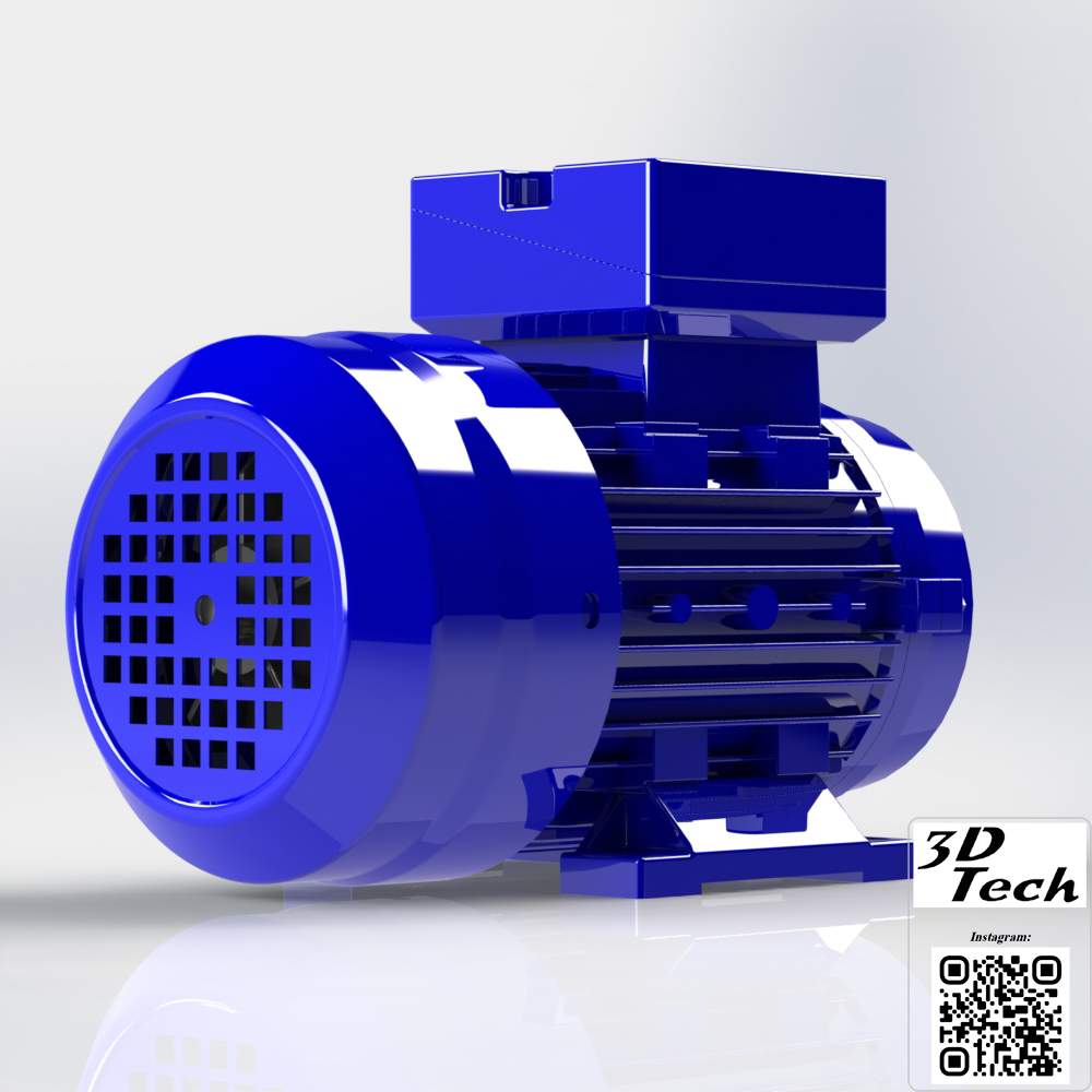 STL file 3 Phase Induction Motor 3D model 🔧・Template to download and 3D ...