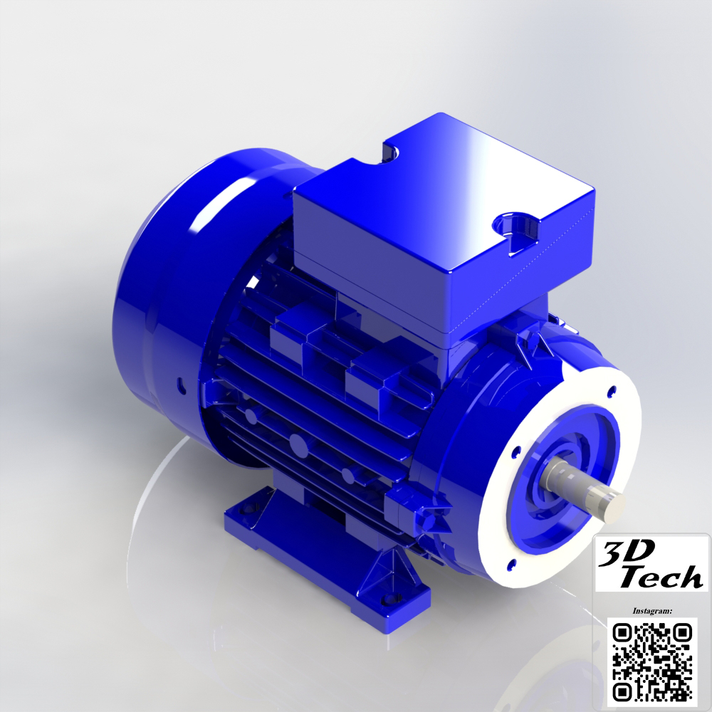 STL file 3 Phase Induction Motor 3D model 🔧・Template to download and 3D ...