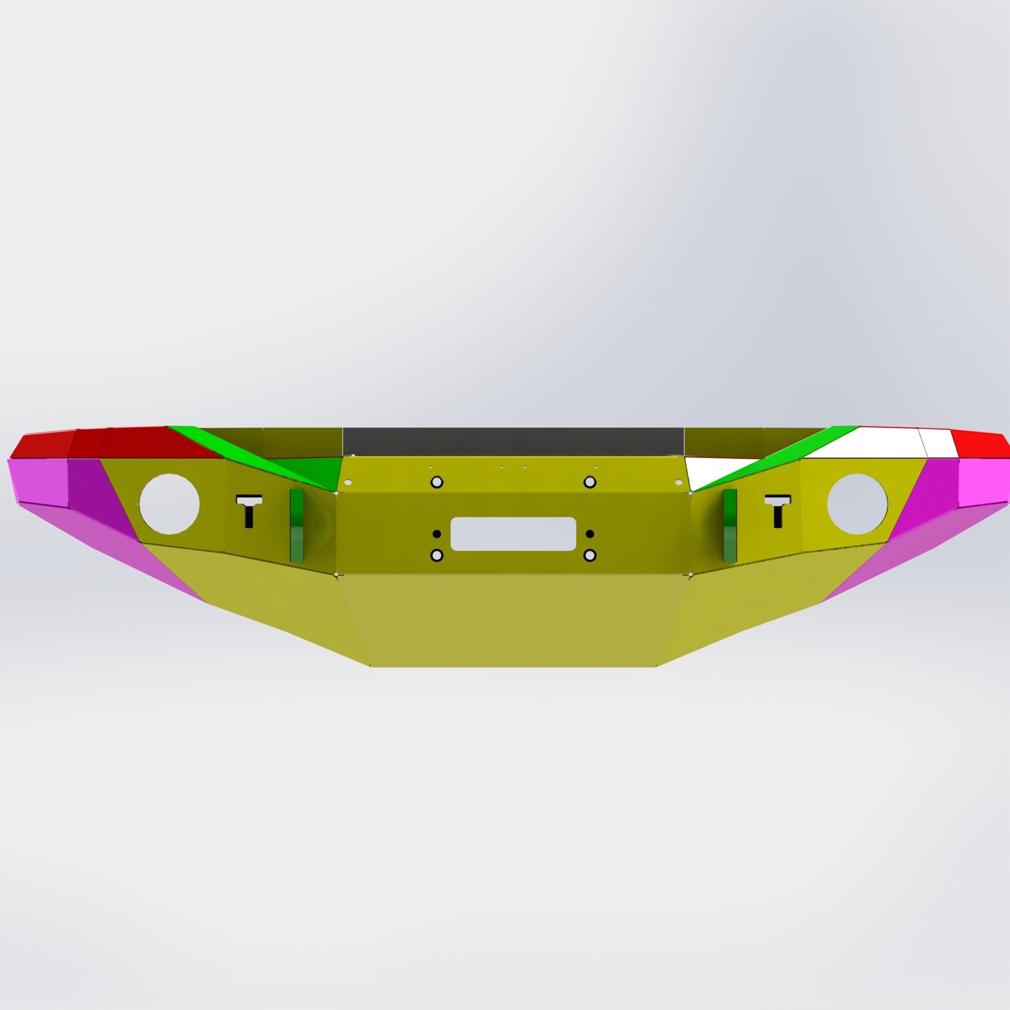 STL file TOYOTA FJ CRUISER Offroad Front Bumper・3D printable model to ...