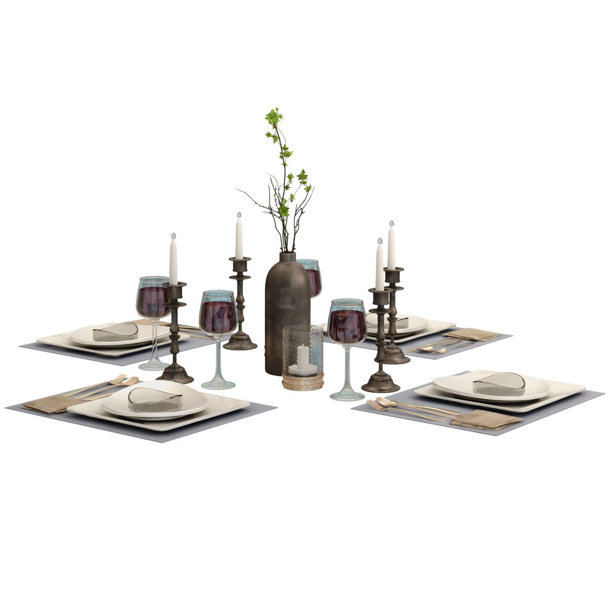 3D file table set 💐・3D printing template to download・Cults