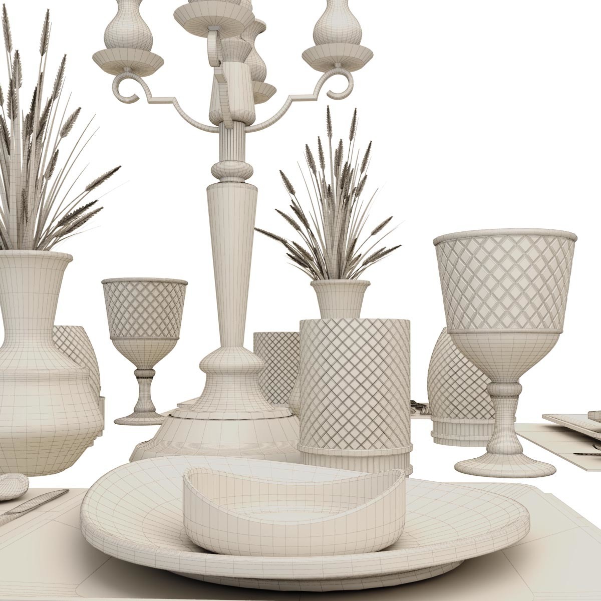 3D file table set 3・3D print object to download・Cults