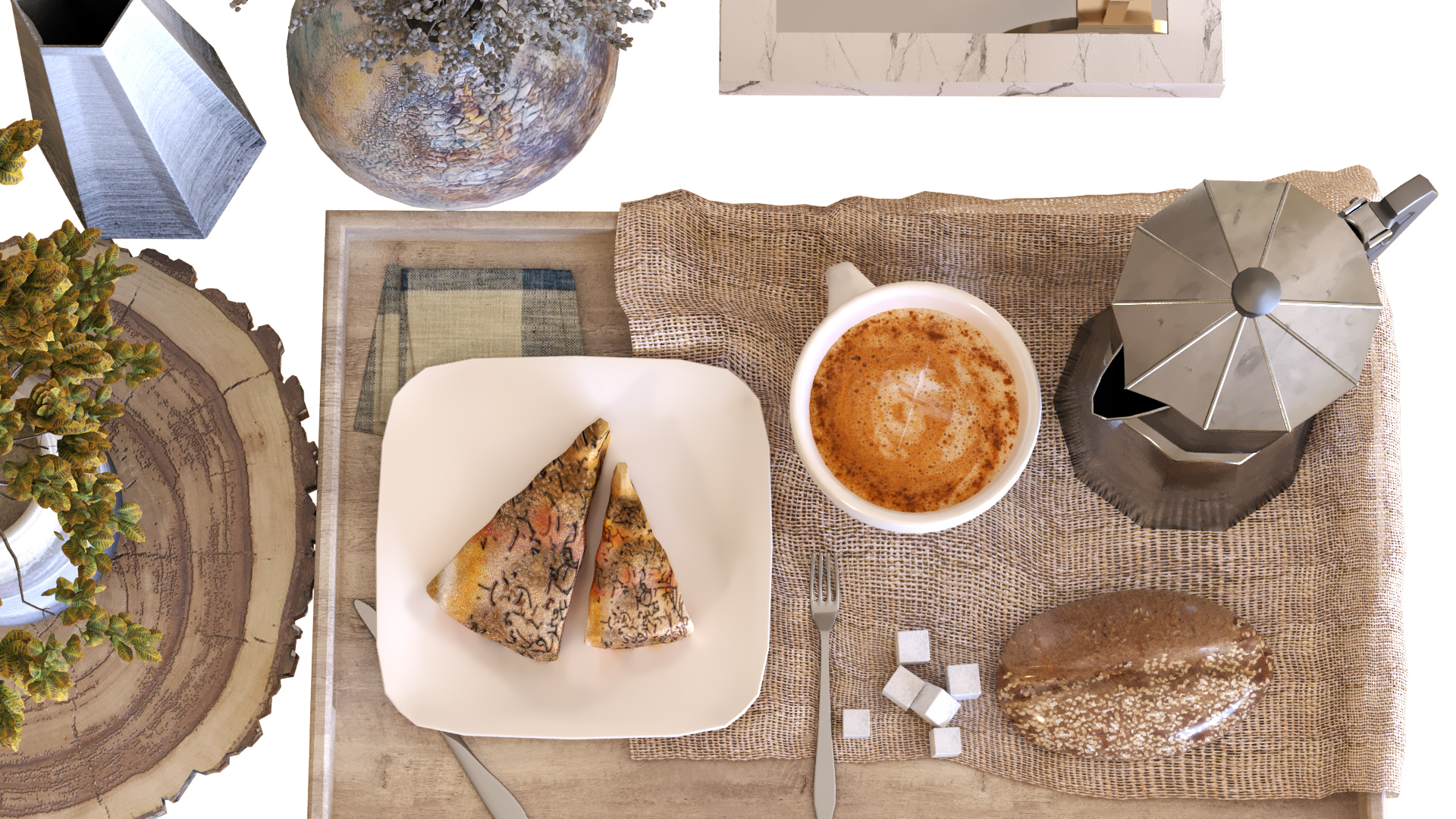 3D file breakfast table 004 🪵・3D printable design to download・Cults