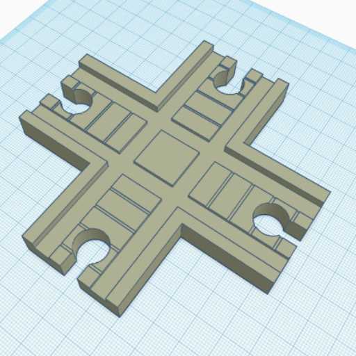STL file Toy Train Track Intersection・3D printable model to download・Cults