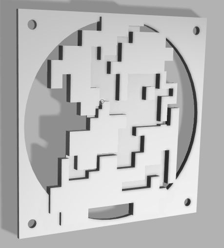 STL file 8-bit Link (Zelda) 120mm Fan Cover 🔗・3D printer design to ...