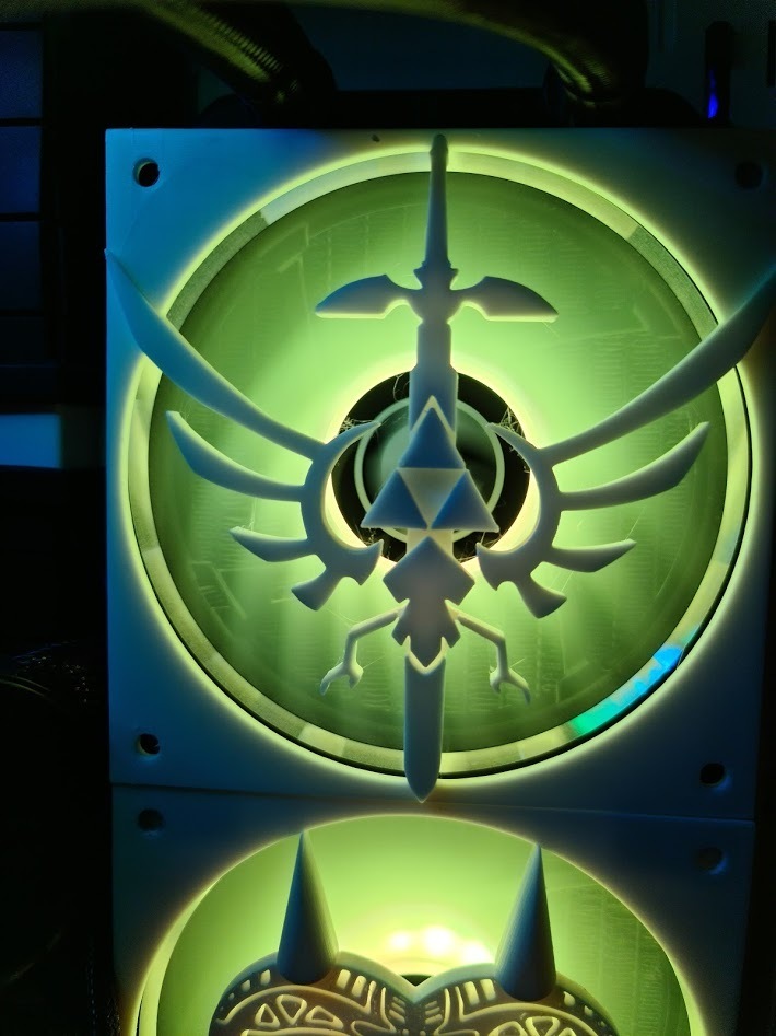 STL file Zelda 120mm Fan Cover・3D printable model to download・Cults