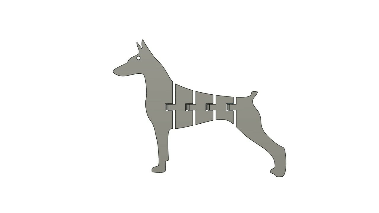 STL file FLEXIBLE DOG 🐕・3D printer design to download・Cults