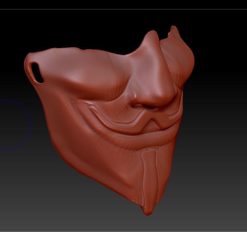 Free OBJ file V_for_Vendetta_mask_covid・Design to download and 3D print ...