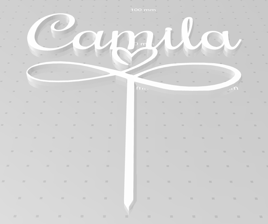 STL file Cake Topper Camila・3D printing model to download・Cults