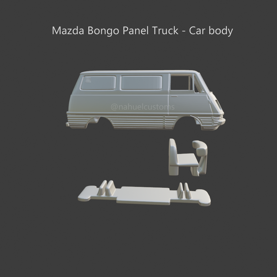 STL file Mazda Bongo Panel Truck - Car body・3D print design to download ...