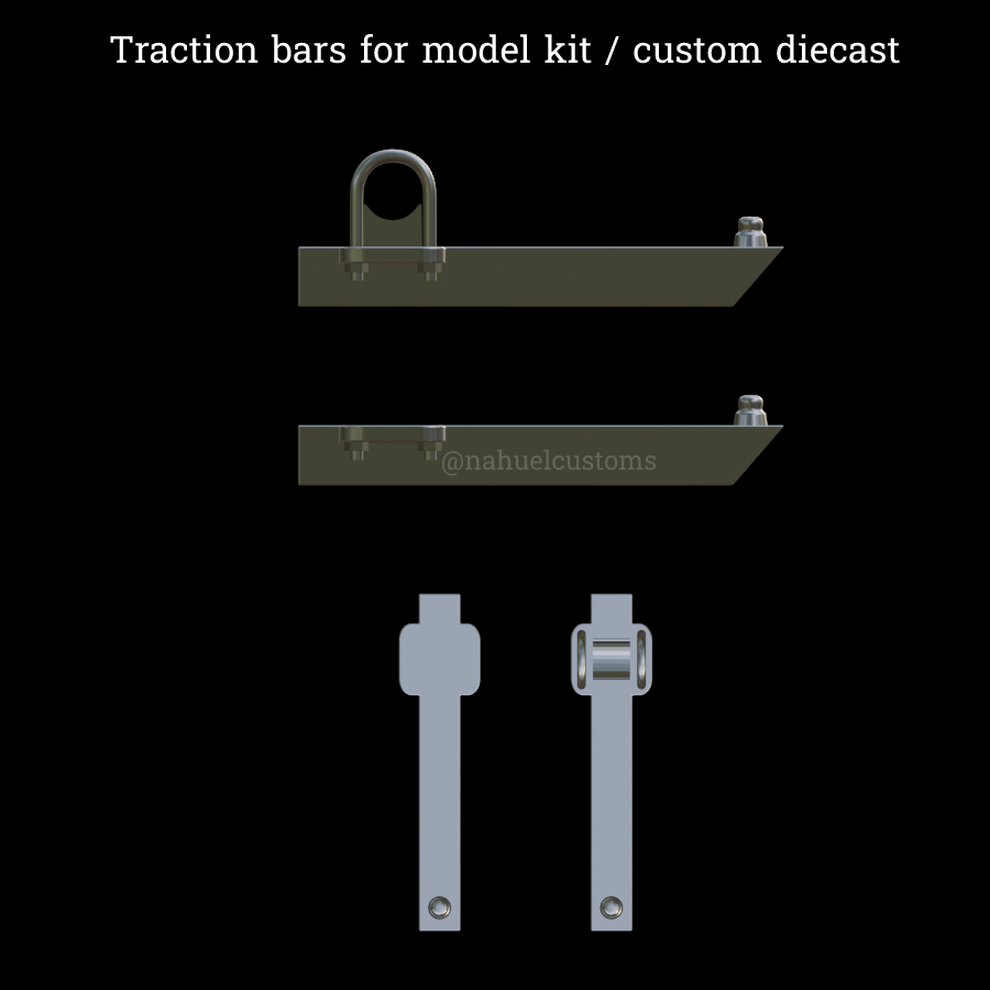 STL file Traction bars for model kit / custom diecast・Model to download ...