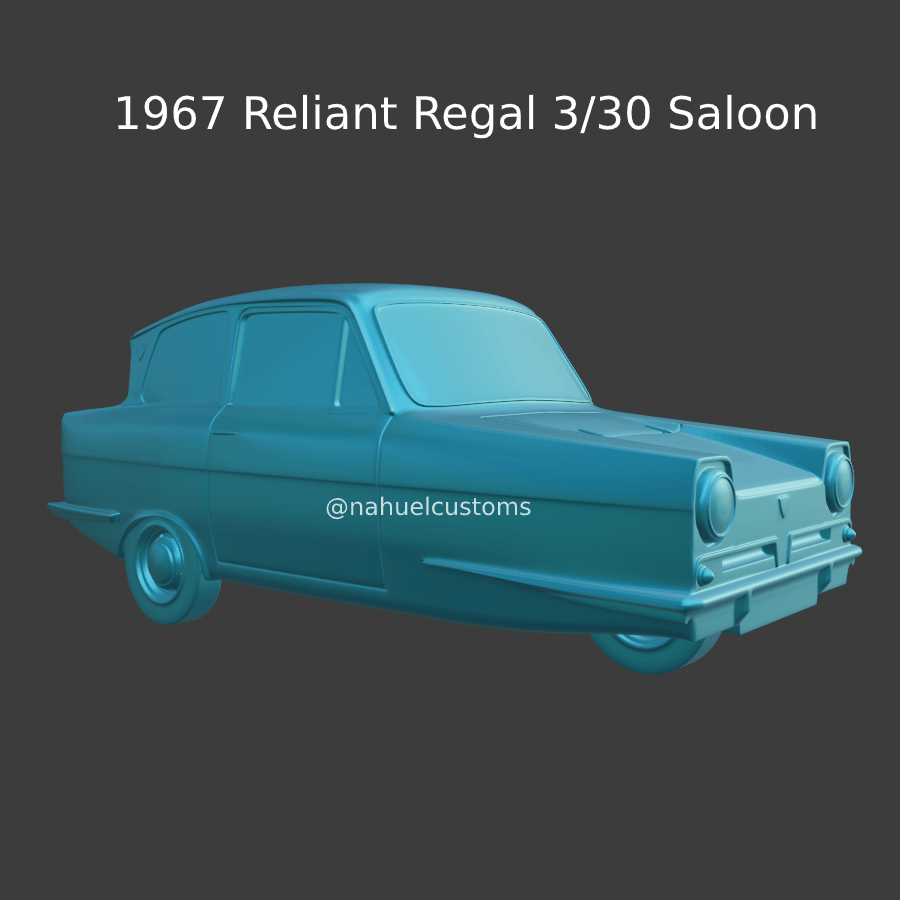 STL file 1967 Reliant Regal 3/30 Saloon・3D printable model to download ...
