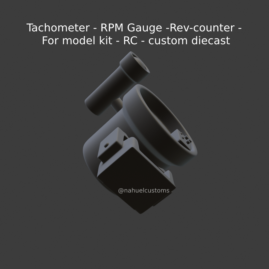 Archivo STL Tachometer - RPM Gauge - Rev-counter - For model kit - RC ...