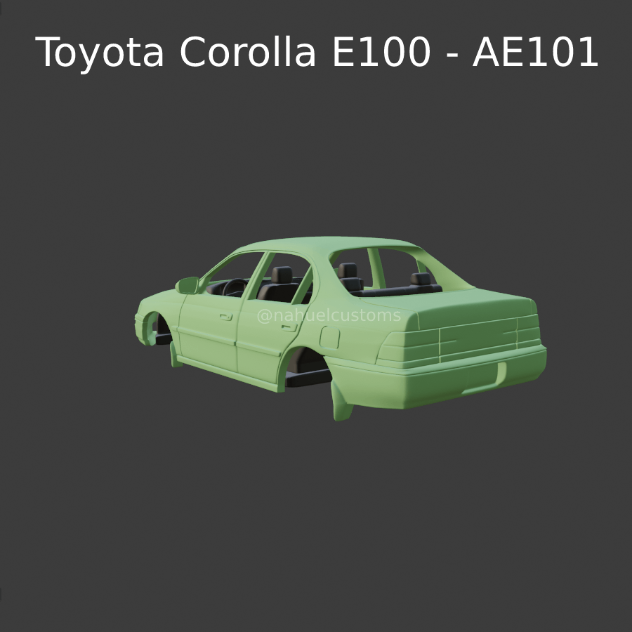STL file Toyota Corolla E100 - AE101 - AE102・3D printing model to ...