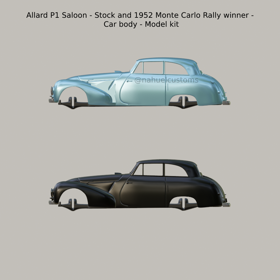 STL file Allard P1 Saloon - Stock and 1952 Monte Carlo Rally winner ...