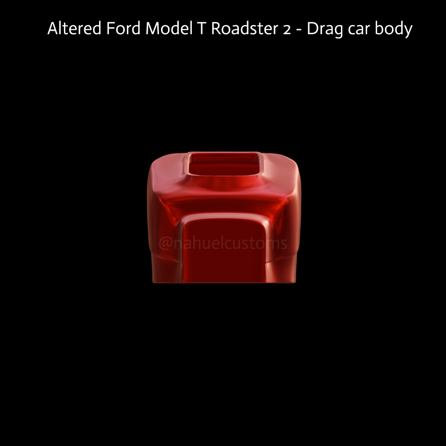 STL file Altered Ford Model T Roadster 2 - Drag car body・3D print ...
