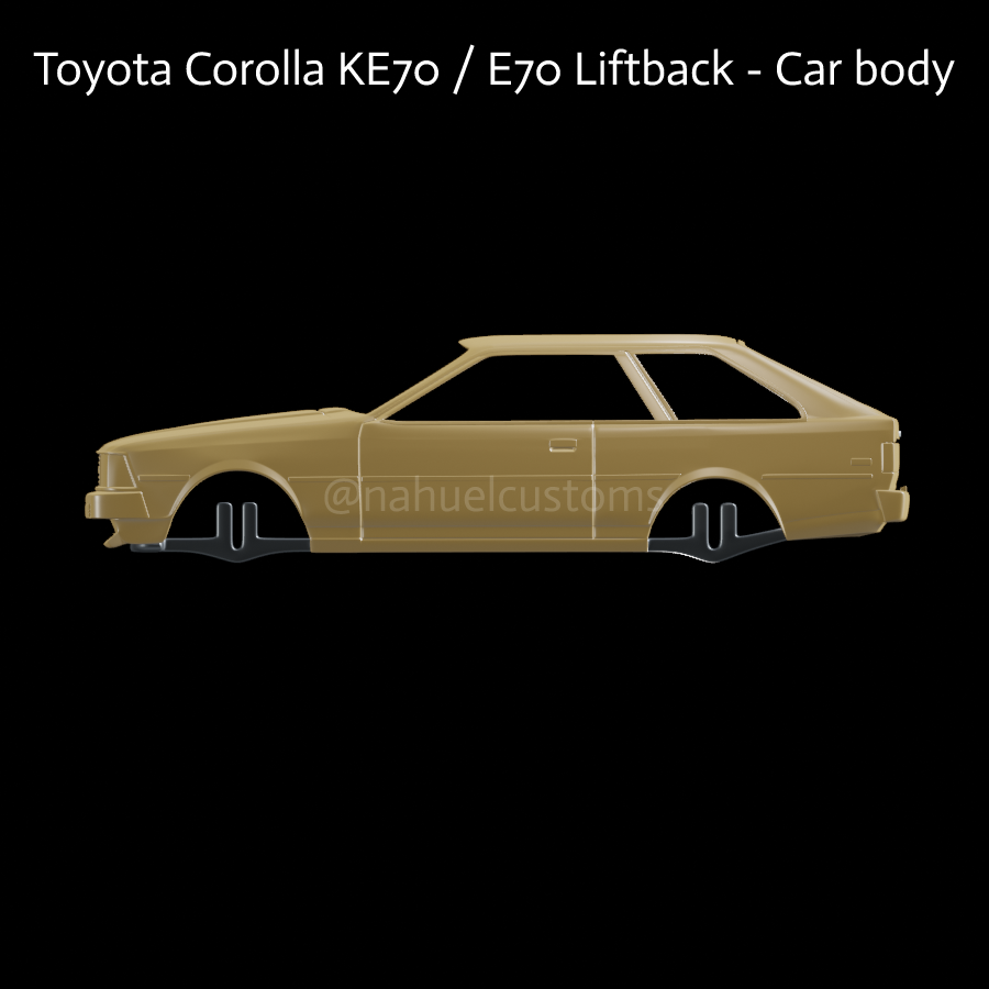 STL file Toyota Corolla KE70 / E70 Liftback - Car body・3D printer model ...