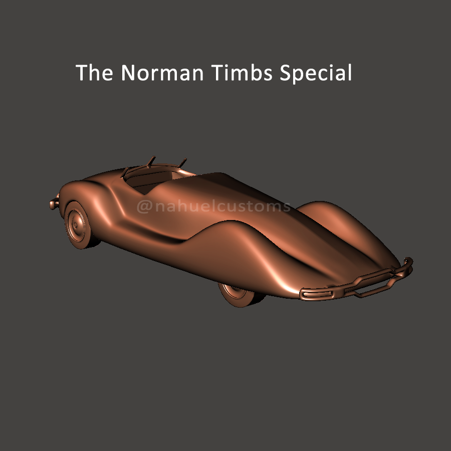 STL file The Norman Timbs Special - Custom Car・3D printable model to ...