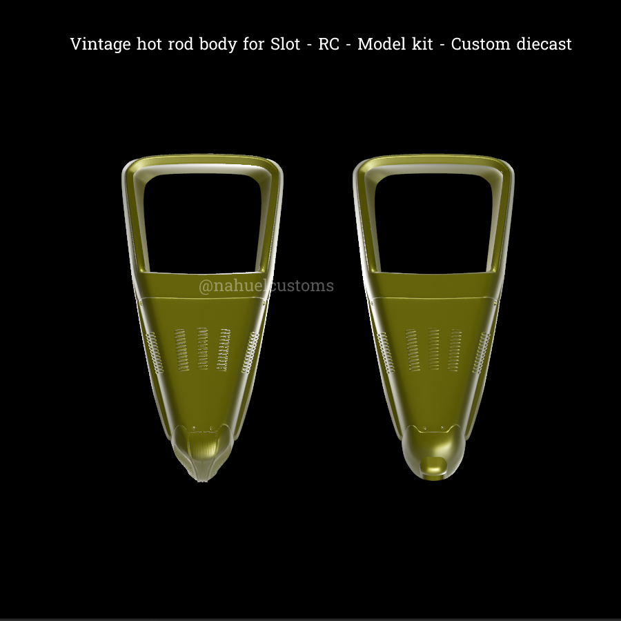 STL file Vintage hot rod body for Slot - RC - Model kit - Custom ...