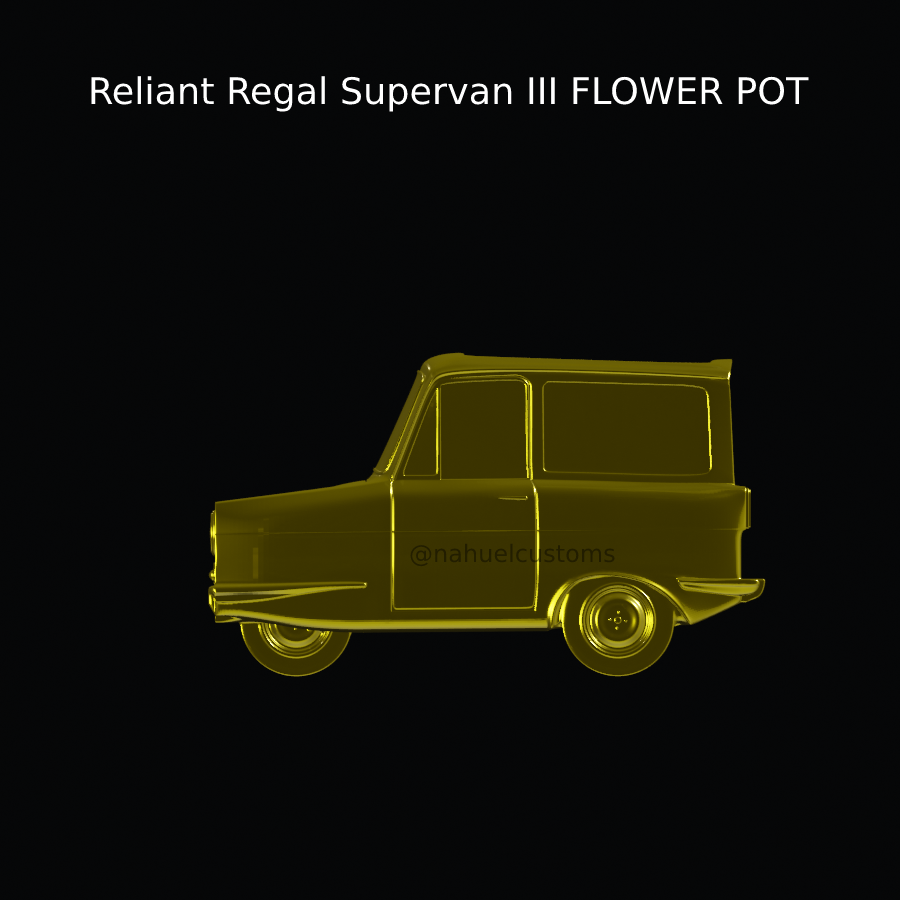 STL file Reliant Regal Supervan III FLOWER POT・3D print object to ...