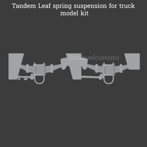 STL file Tandem Leaf spring suspension for truck model kit 🚚・3D printer ...