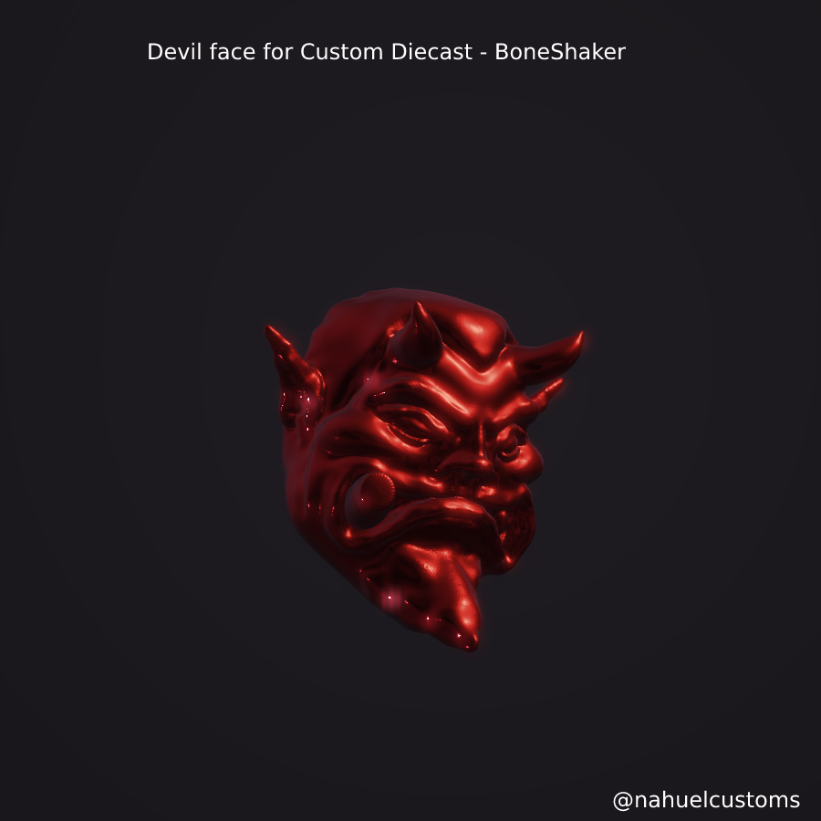 STL file Devil Head for custom Diecast - BoneShaker・3D print design to ...