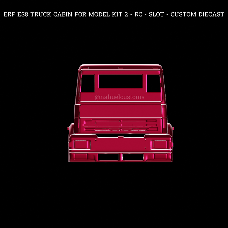STL file ERF ES8 TRUCK CABIN FOR MODEL KIT 2 - RC - SLOT - CUSTOM ...