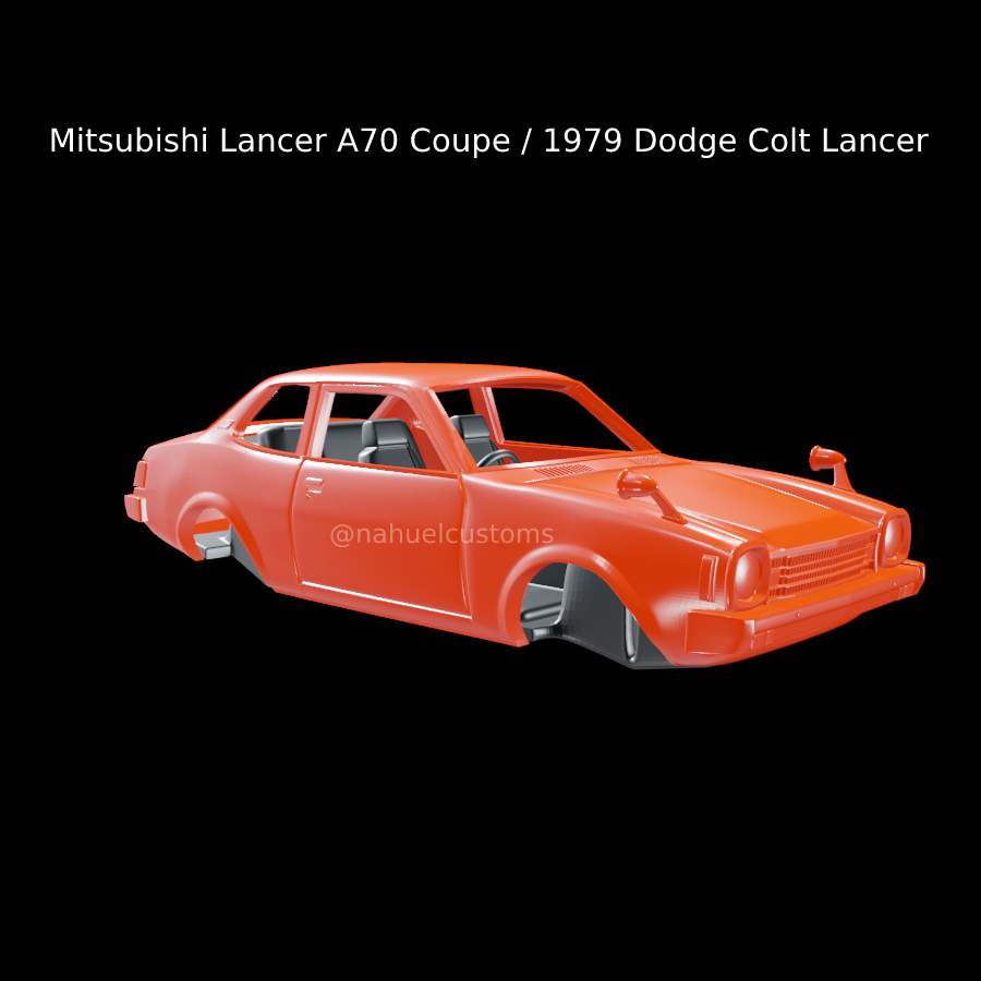 STL file Mitsubishi Lancer A70 Coupe / 1979 Dodge Colt Lancer・3D ...