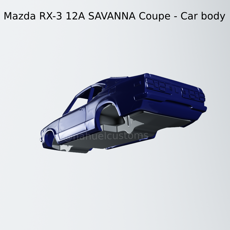STL file Mazda RX-3 12A SAVANNA Coupe - Car body 🚗・3D printer design to ...