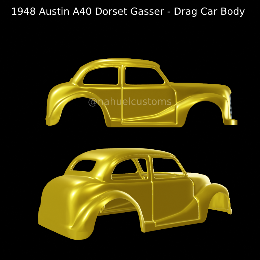 STL file 1948 Austin A40 Dorset Gasser - Drag Car Body 🚗・3D printing ...