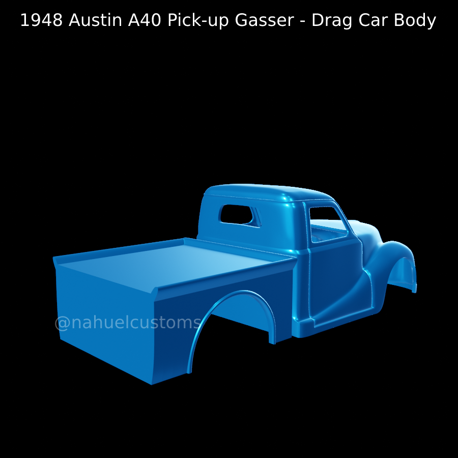 STL file 1948 Austin A40 Pick-up Gasser - Drag Car Body 🚗・3D printing ...