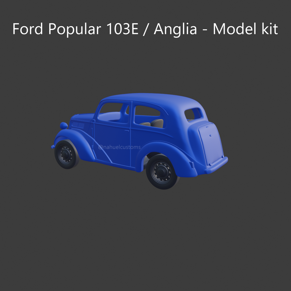 STL file Ford Anglia 103E / Popular - Model kit・3D print model to ...
