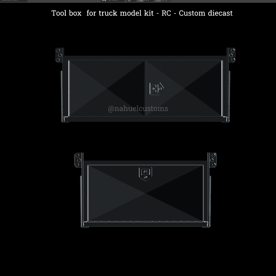 STL file Tool box for truck model kit - RC - Custom diecast・3D print ...