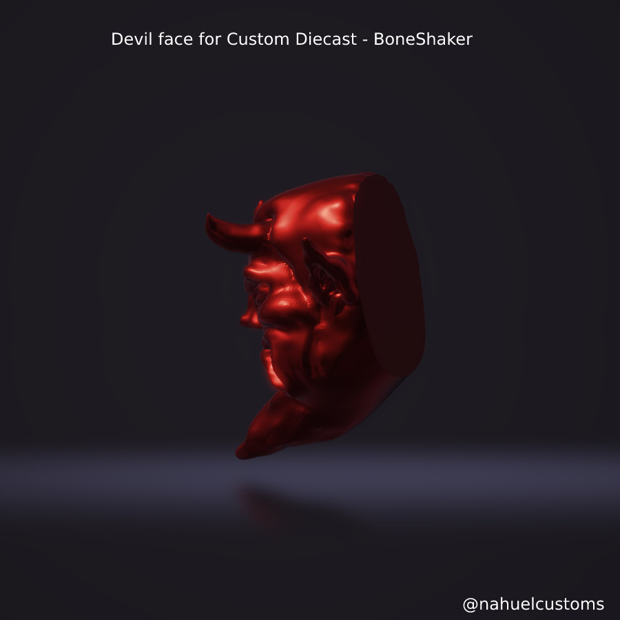 STL file Devil Head for custom Diecast - BoneShaker・3D print design to ...